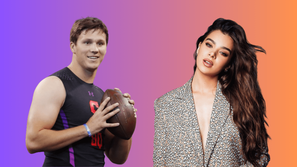 Hailee Steinfeld and Buffalo Bills Quarterback Josh Allen Kissing in ...